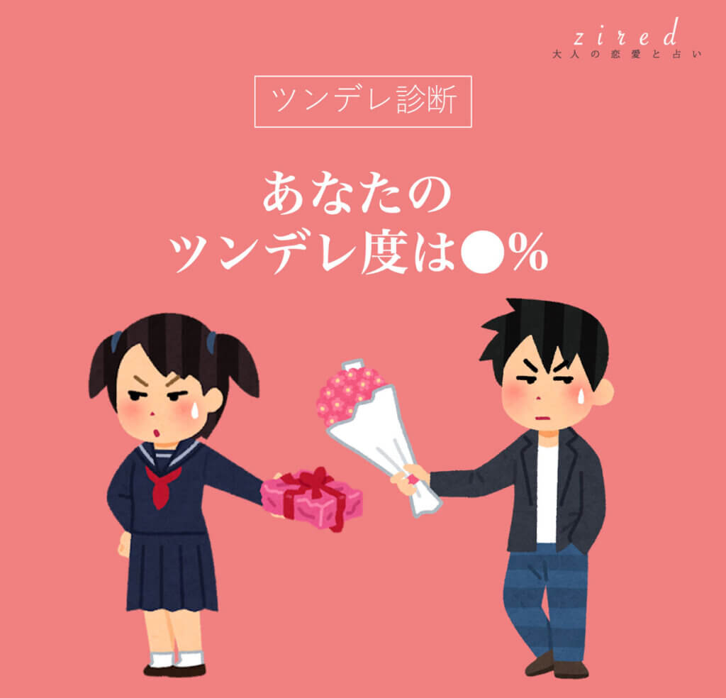【ツンデレ診断】あなたのツンデレ度は %です！ - zired